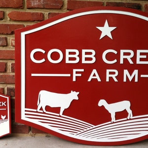 Custom Carved Business Sign - for Farm-estate-professional Office (B23 ...