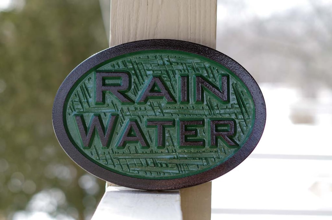 Carved Well Water Notice Plaque Irrigation Sign - Etsy