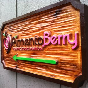 Add Your Name and Logo Professional Carved Business Signs Custom ...