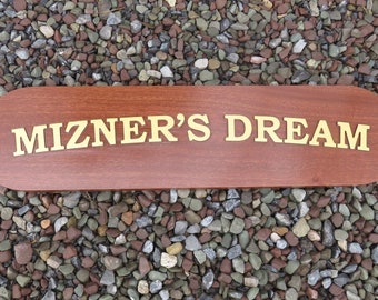 Wood Boat Name Board - Etsy