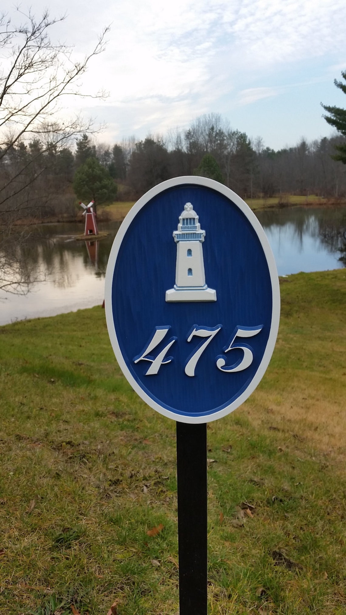 Nautical Carved Street Address Plaque / House Number With - Etsy