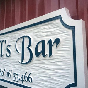 Custom Carved Quarterboard Sign - Add Your Name or Place and Image With ...