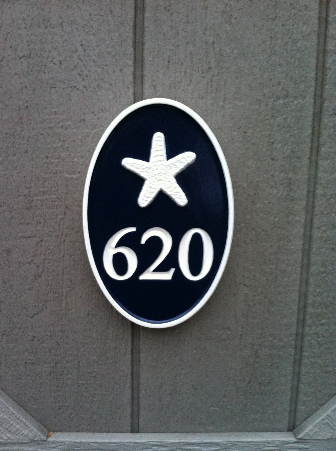 Carved Street Address Plaque / House Number With Pineapple or - Etsy