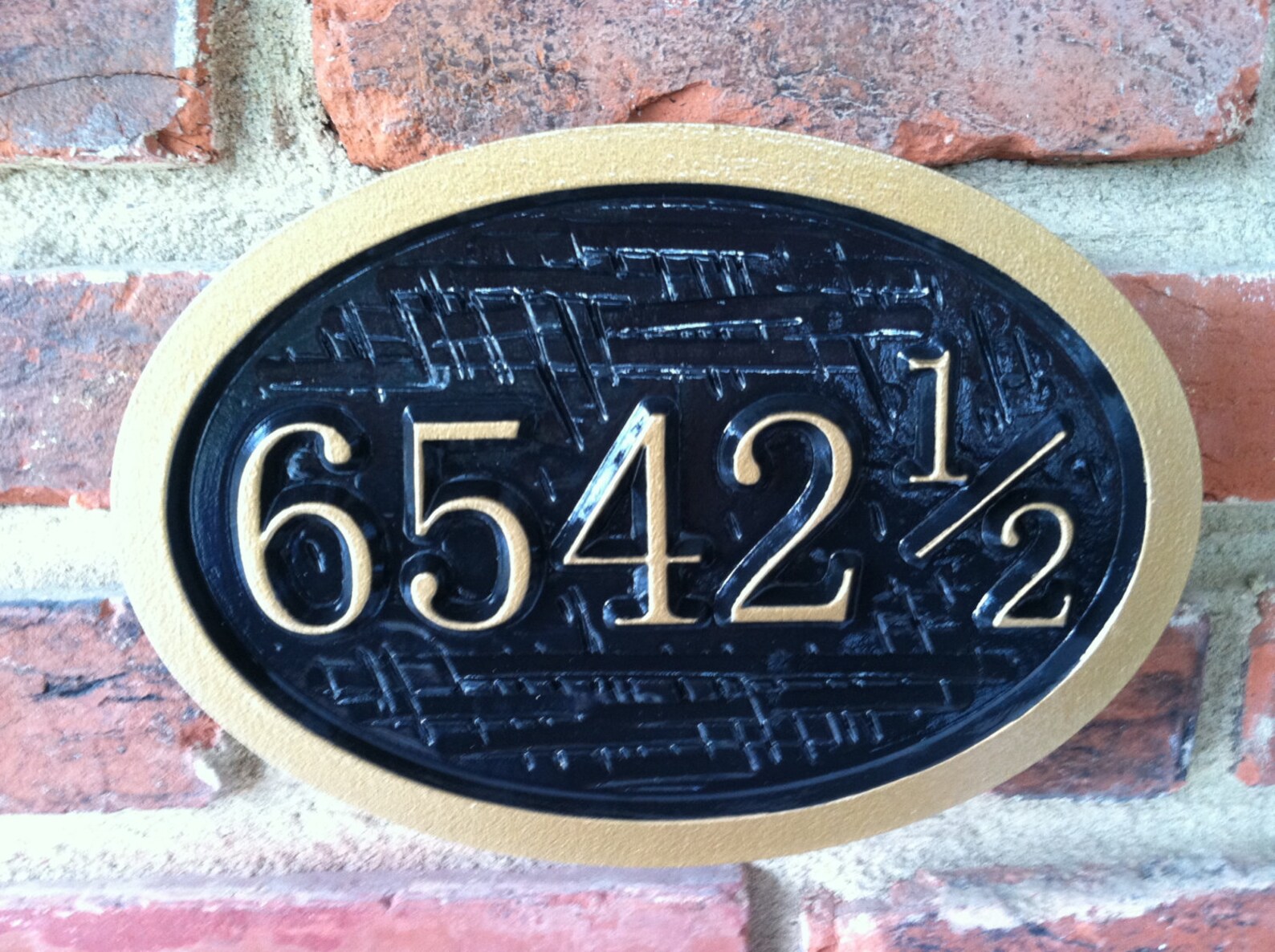 Customized Street Address Sign With 1/2 House Number With - Etsy