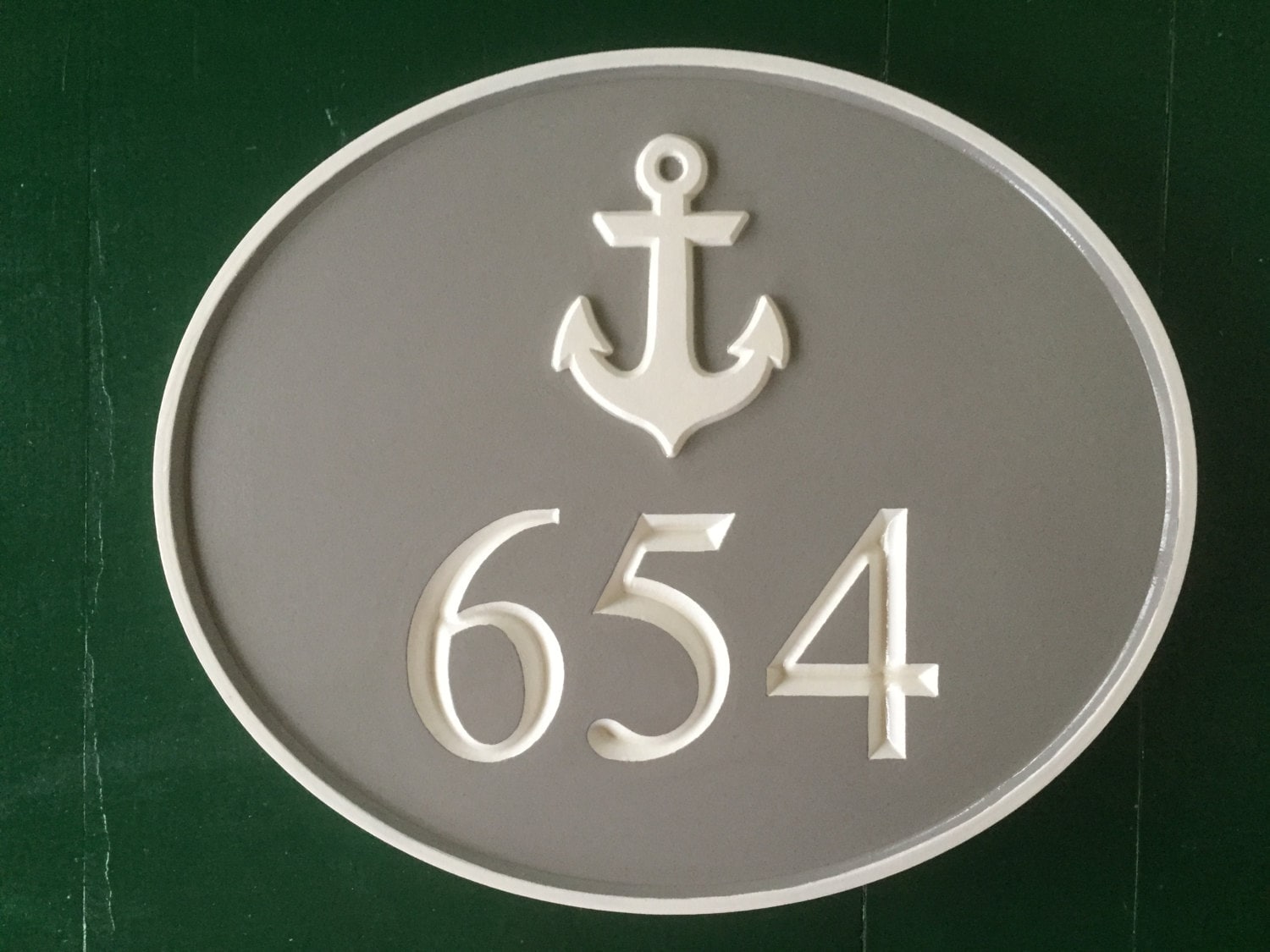 Nautical House Marker With Street Name Custom Carved Sign With | Etsy