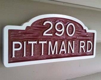 Customized House Number Sign With Street Address Custom - Etsy
