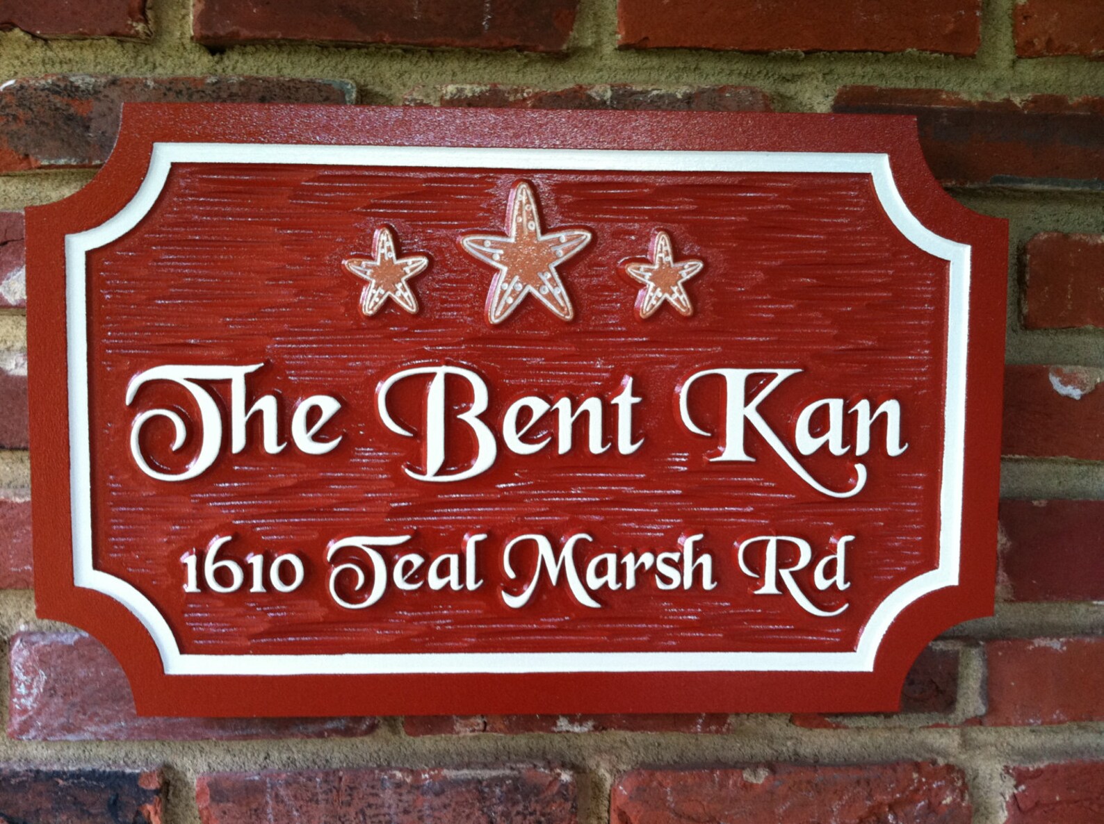 Custom Carved Address Sign With Beach Theme Custom Carved - Etsy