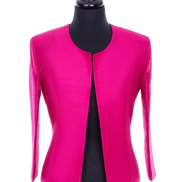 Hot Pink Wedding Guest Jacket - Etsy