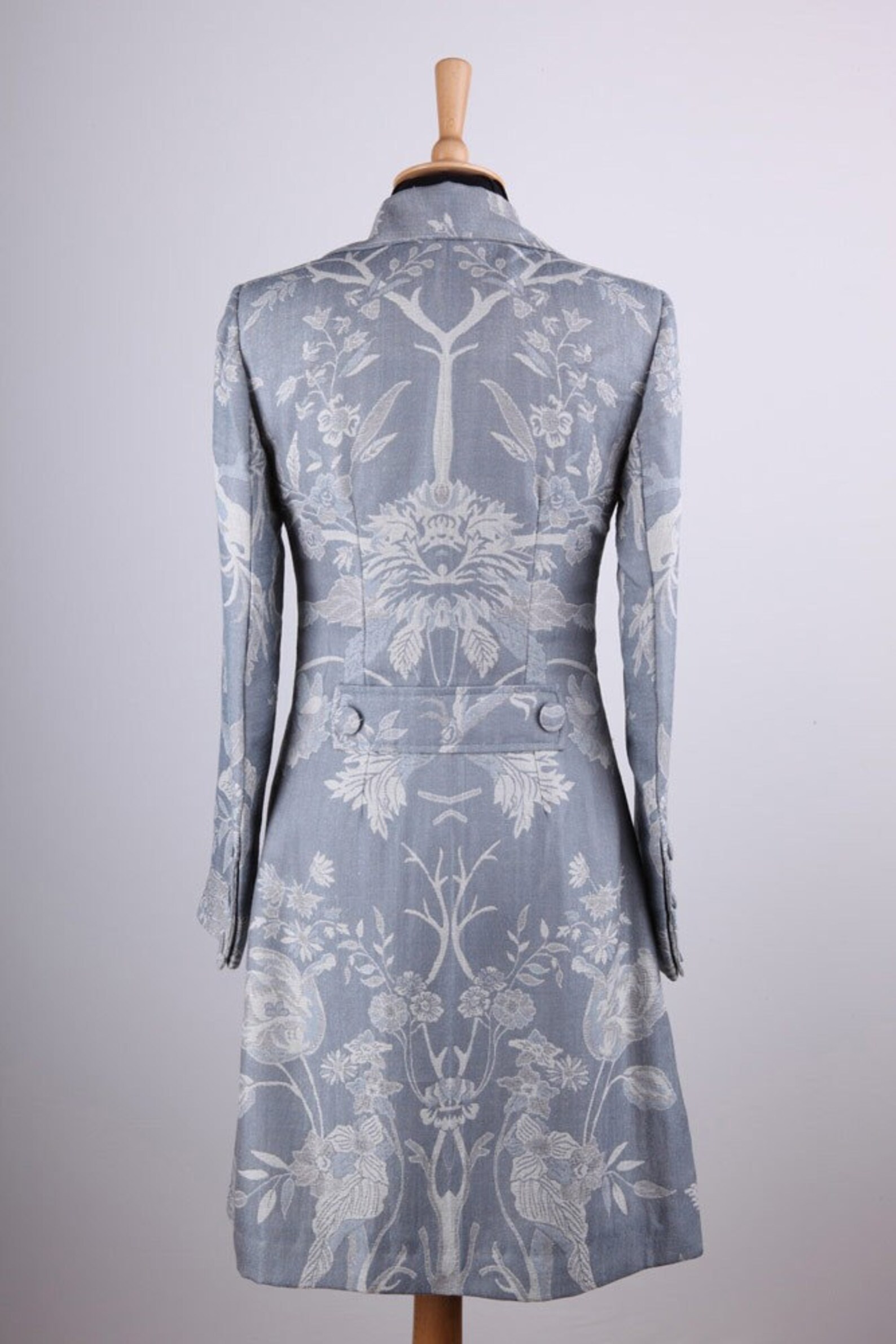 Women's Cashmere Coat Silver Grey Silk Jacket Plus | Etsy