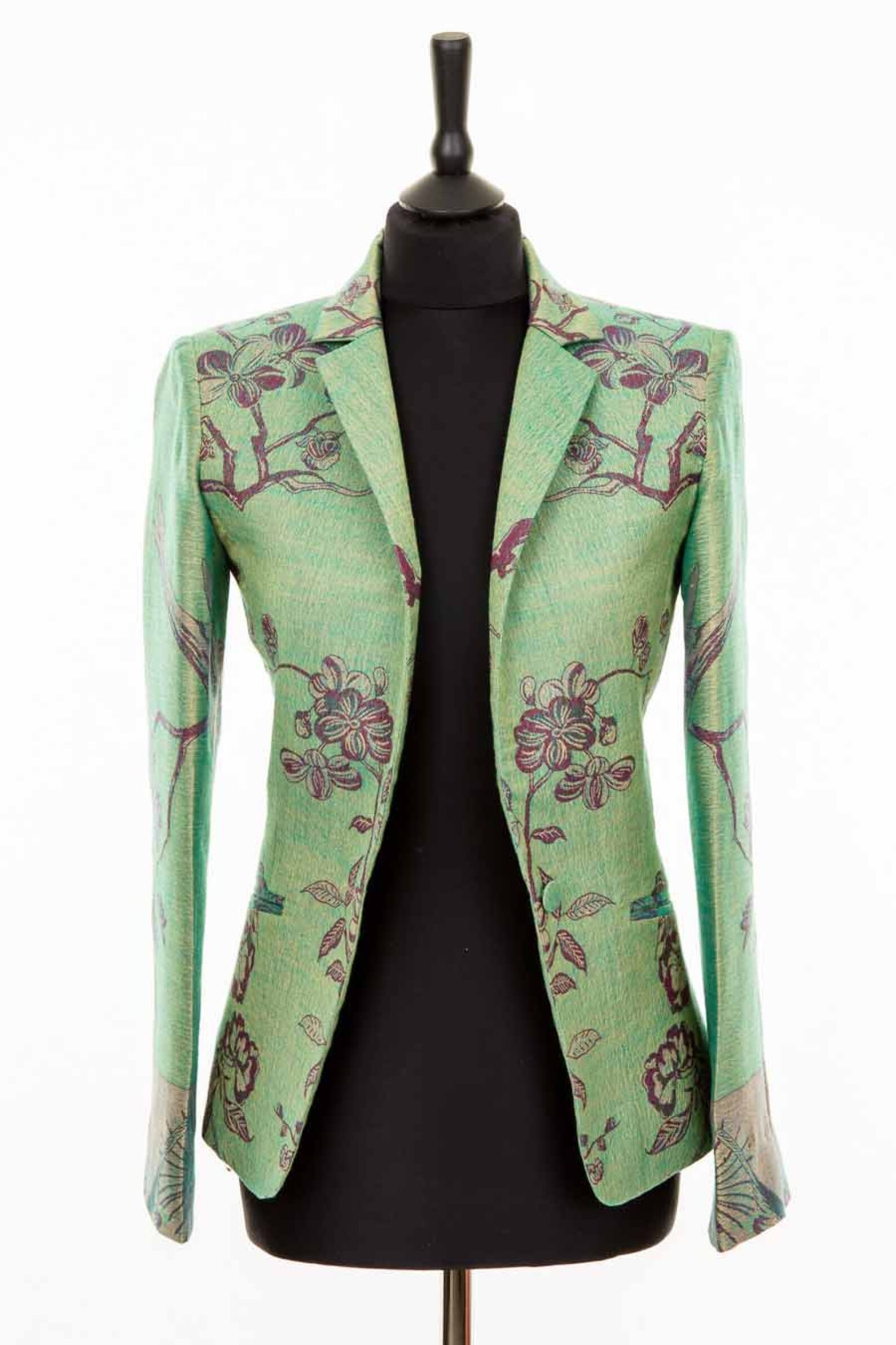 Womens Dragonfly Green Cashmere Blazer Ladies Smart Jewel - Etsy