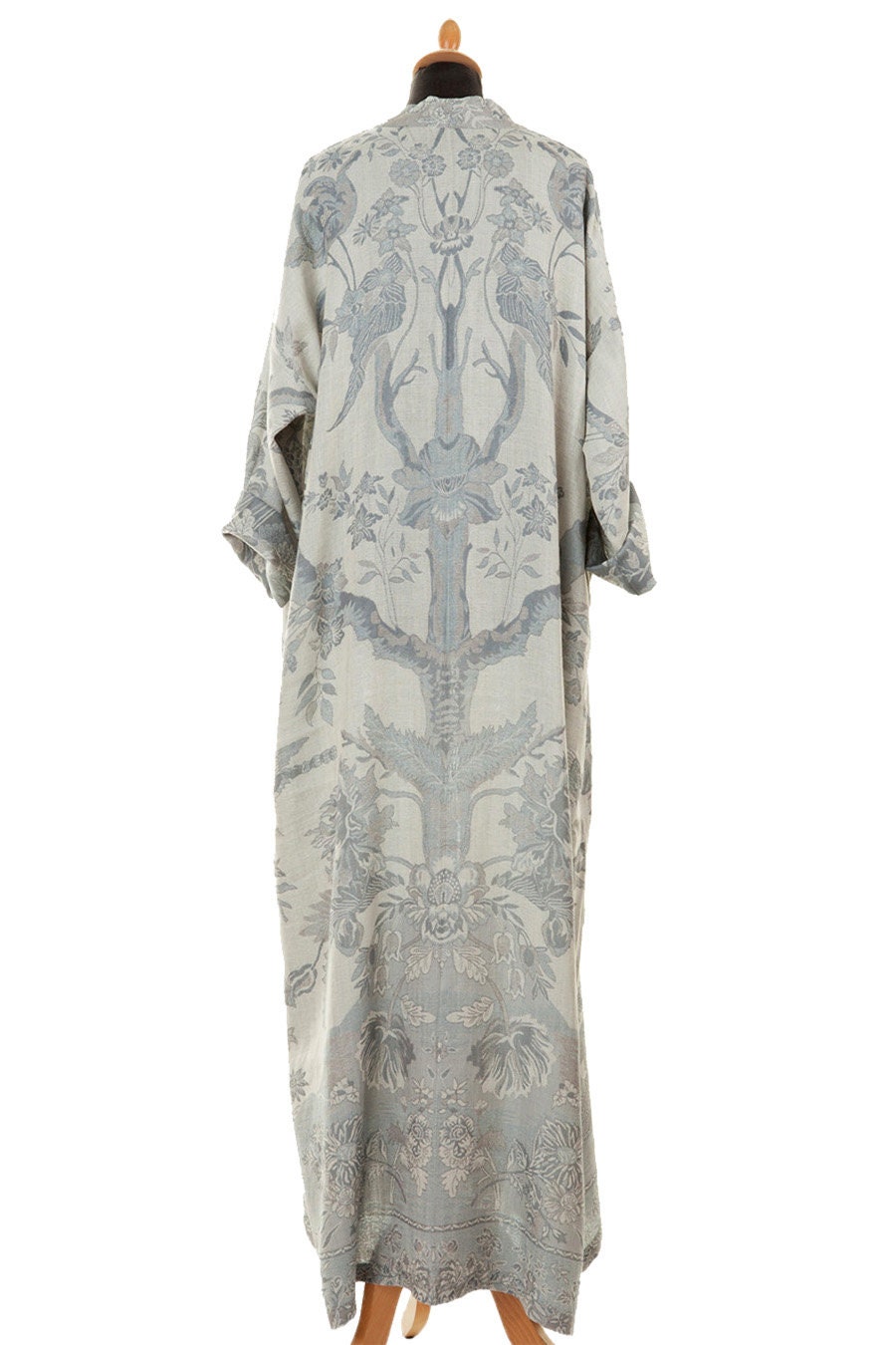 Ladies Pale Grey Cashmere Silk Bath Robe Dressing Gown House - Etsy