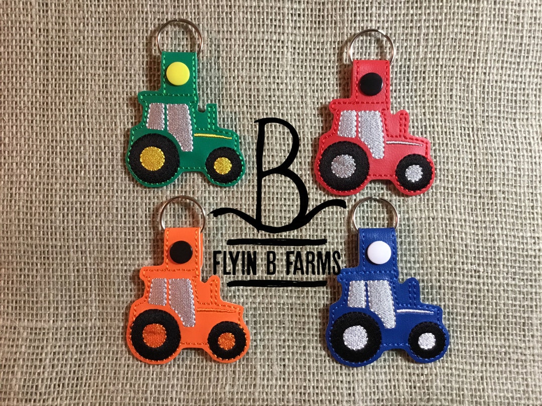 Tractor Key Chain Tractor Bag Tag Tractor Key Label Tractir Bag Charm ...