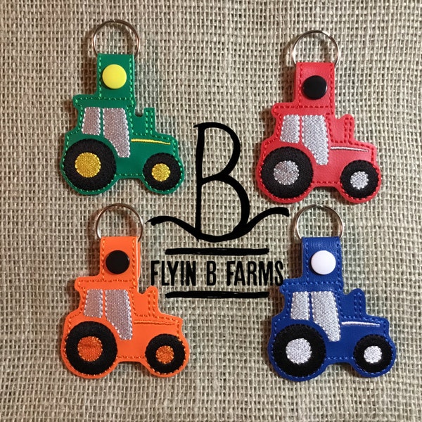 Tractor Key Chain - Etsy