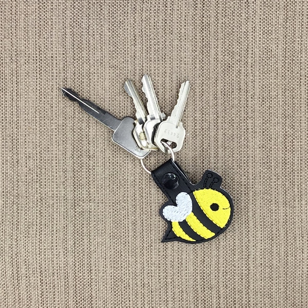 Bee Key Chain - Etsy