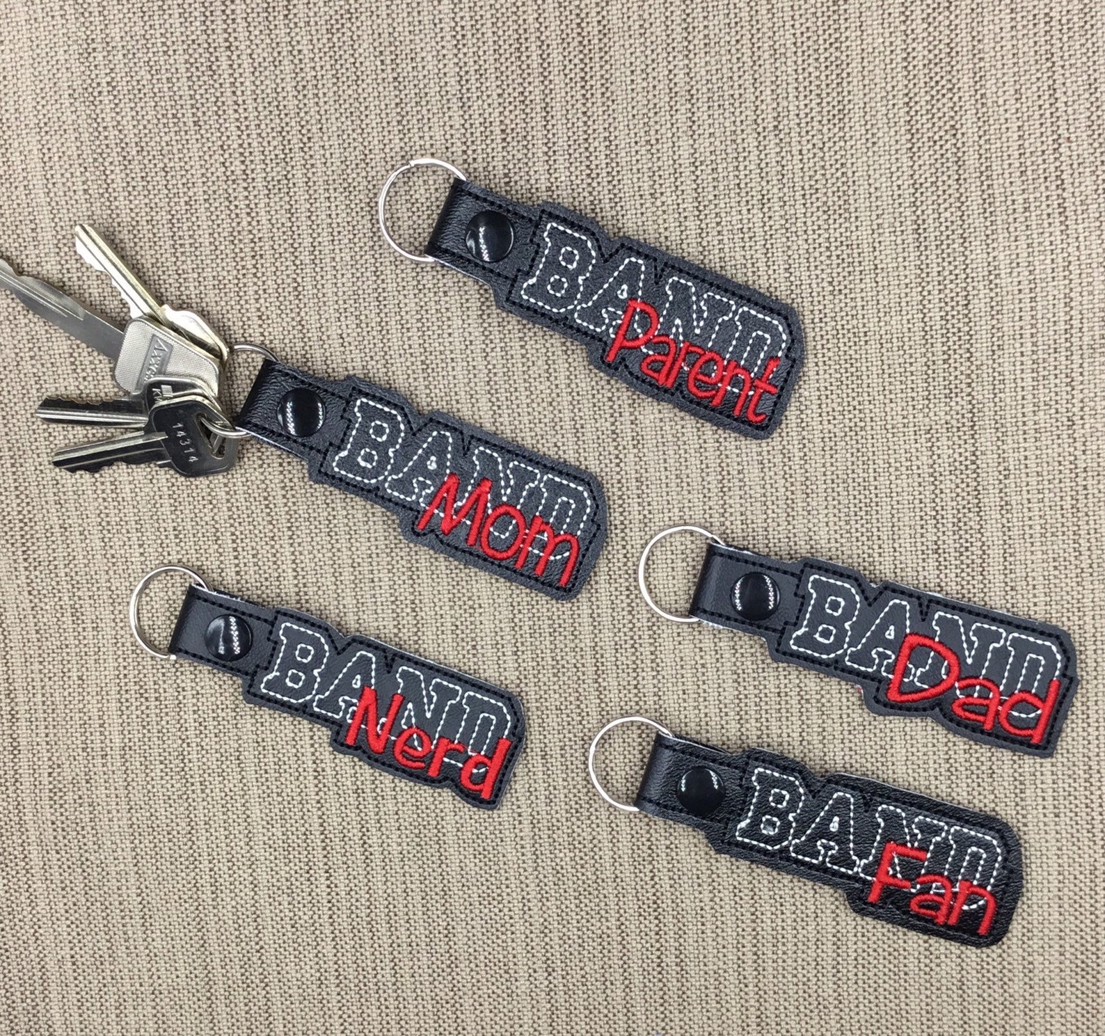 Band Keychain Band Mom Keychain Band Dad Keychain Band - Etsy