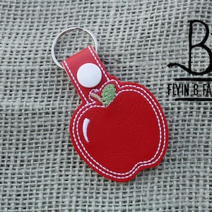 Apple Key Fob/snap Tab/keychain - Etsy