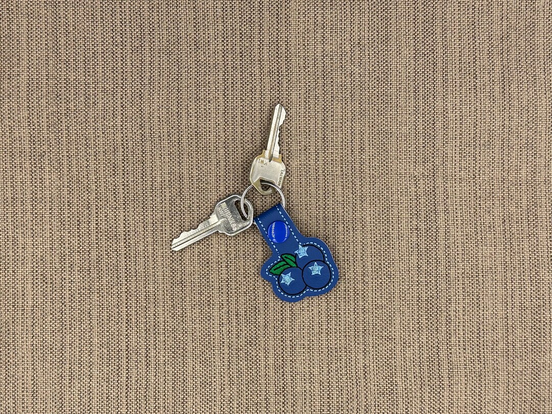 Blueberry Key Chain - Etsy