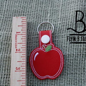 Apple Key Fob/snap Tab/keychain - Etsy