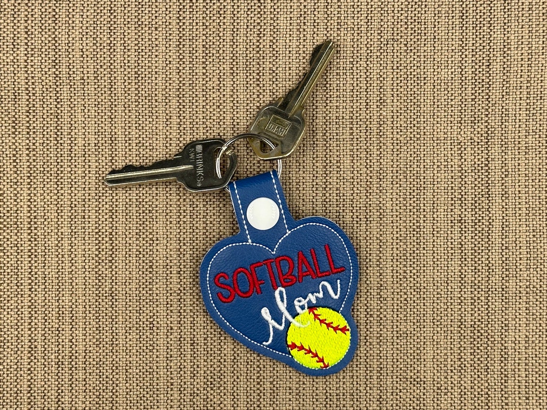 Softball Mom Key Chain - Etsy