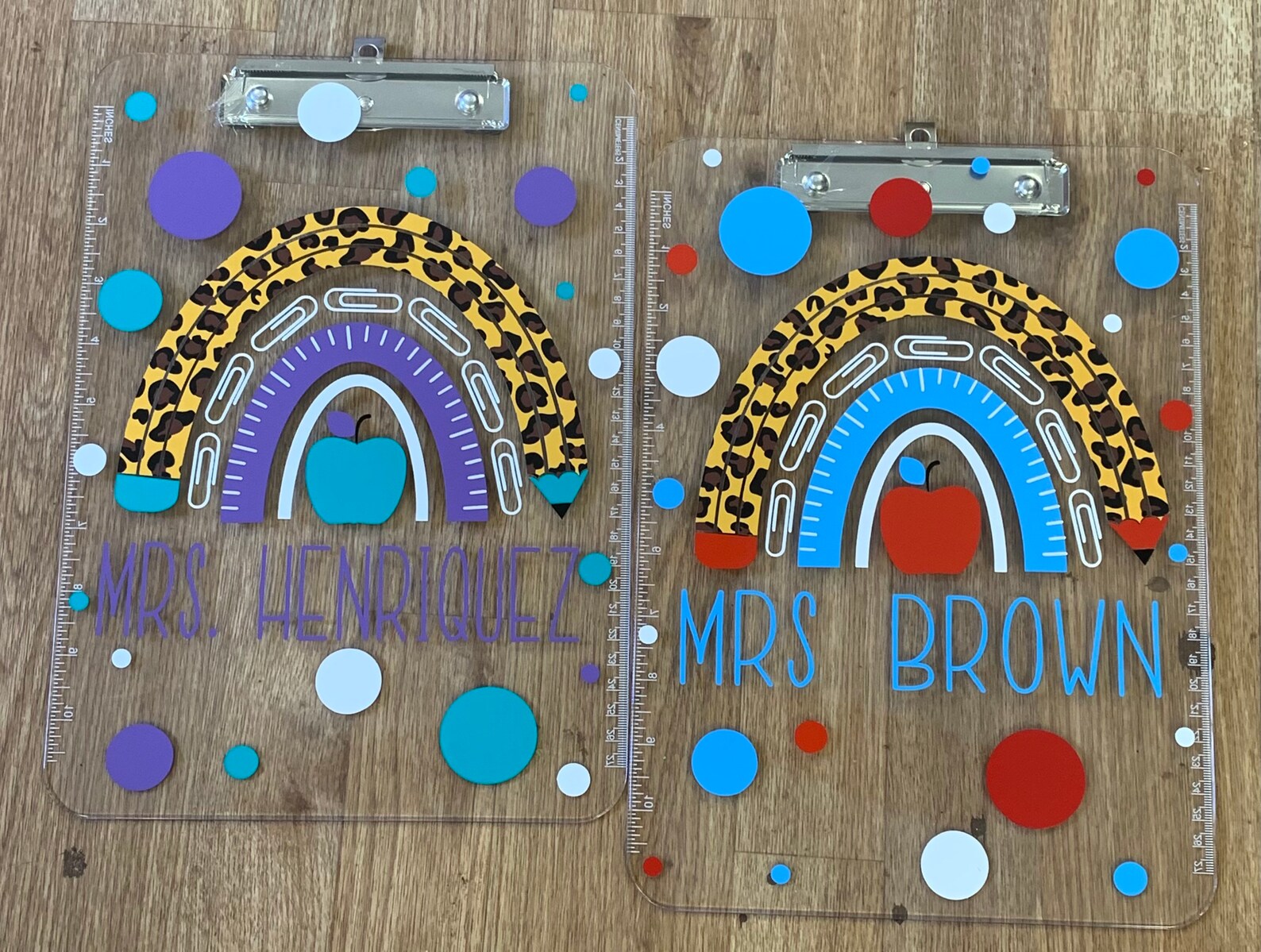 Boho Rainbow Personalized Clipboard Teacher Appreciation Week | Etsy