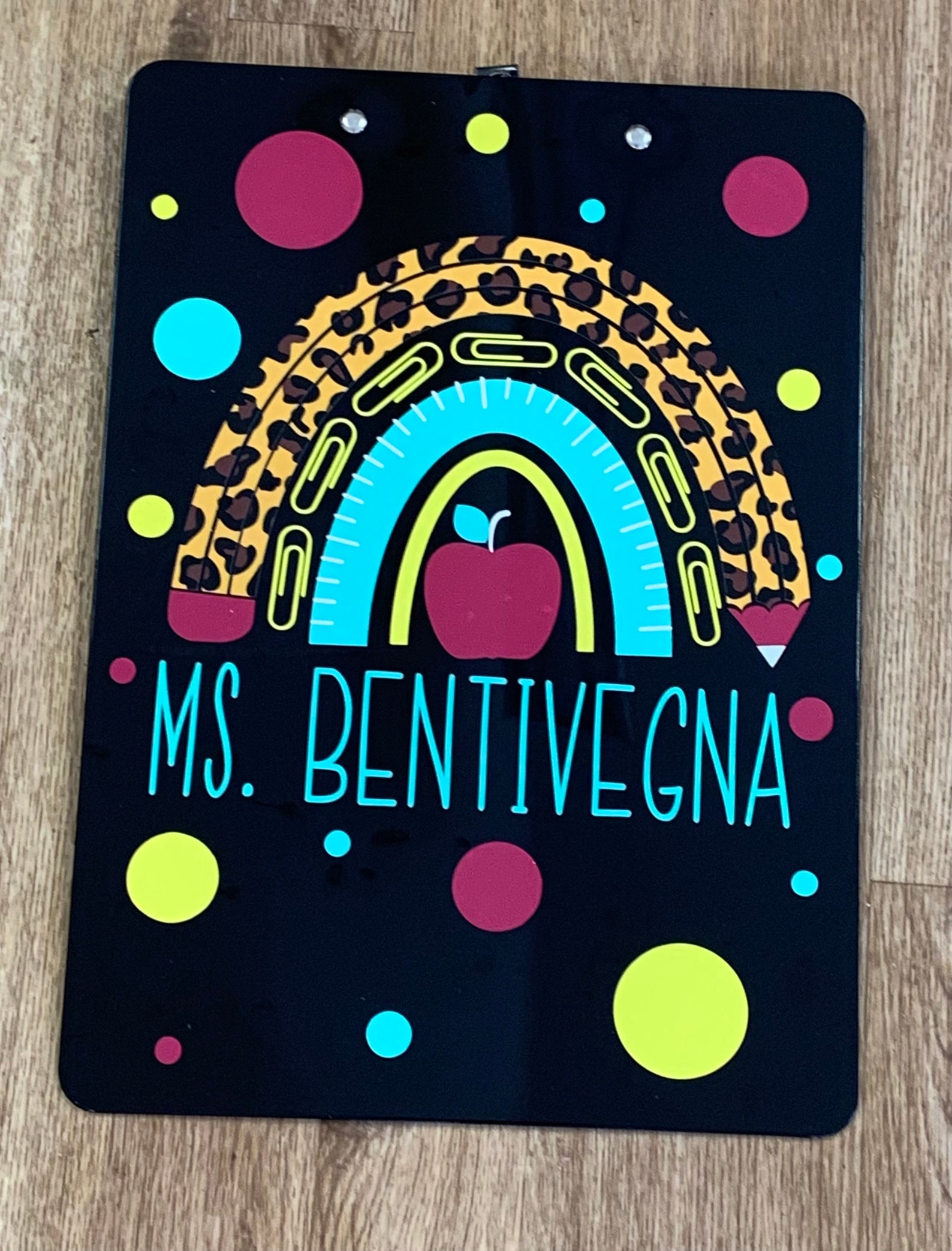 Boho Rainbow Personalized Clipboard Teacher Appreciation Week - Etsy