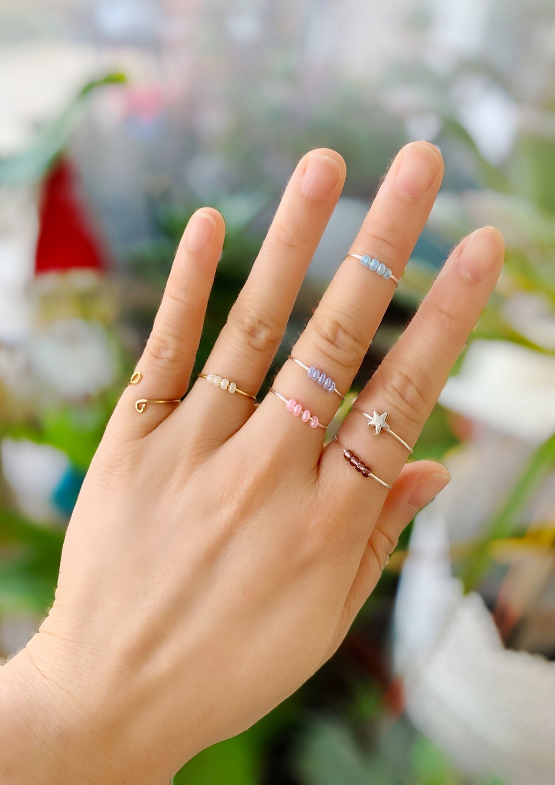 Personalized Adjustable Anxiety Relief Rings | Stress Relief Rings ...