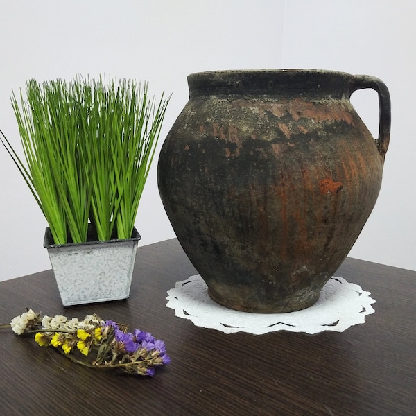 Rustic Pot Antique - Etsy