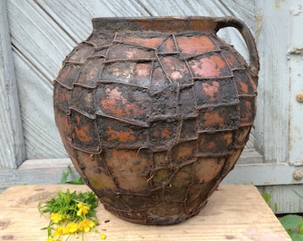 Large Rustic Pottery Vase - Etsy