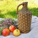 Antique demijohn Large wicker bottle Glass bottle Glas jars | Etsy