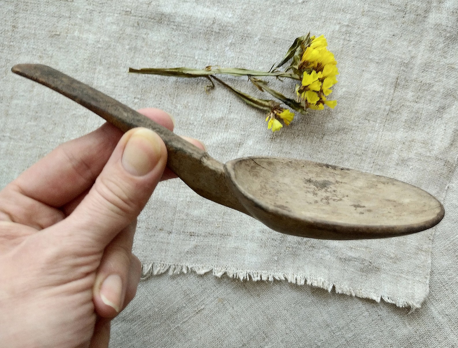Vintage Wooden Spoon Primitive Antique Wood Rustic Kitchen | Etsy