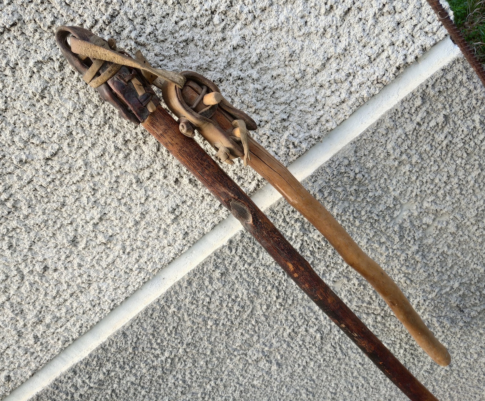 Primitive Wooden Flail Antique Agriculture Tool Farmhouse Wall Hanging ...