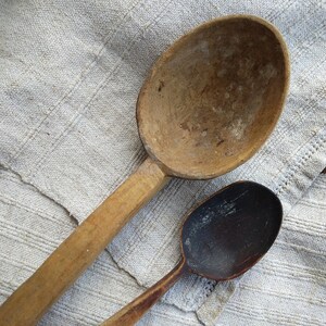 Large Wooden Spoons Hand Carved Wood Rustic Kitchen Decor Country ...