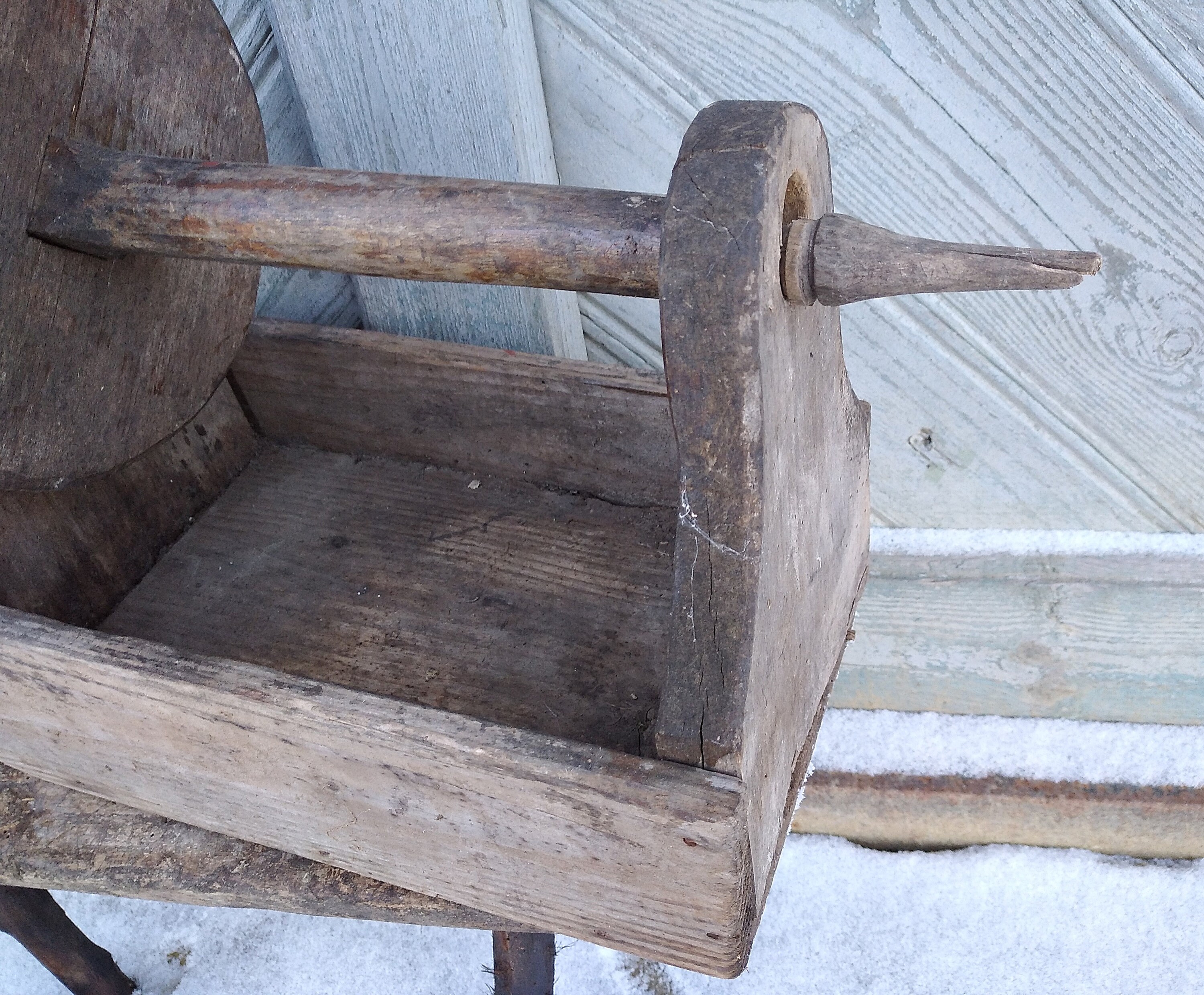 Primitive antique spinning wheel Rustic home decor Old wooden | Etsy