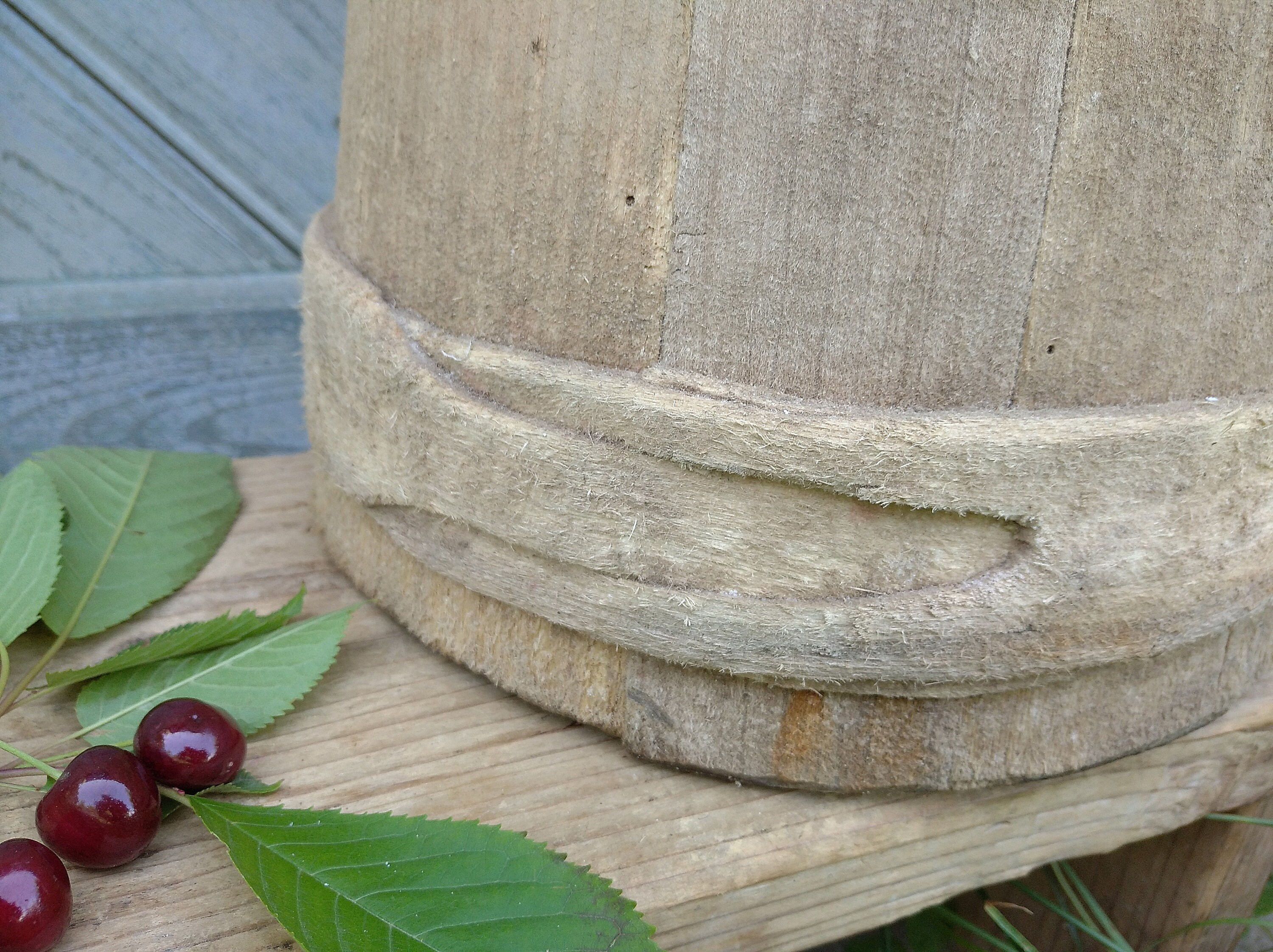 Large wooden vase Primitive antique vase Rustic home decor | Etsy