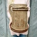 Antique Wood Vase Primitive Wooden Pitcher Rustic Home Decor Tall Vase ...