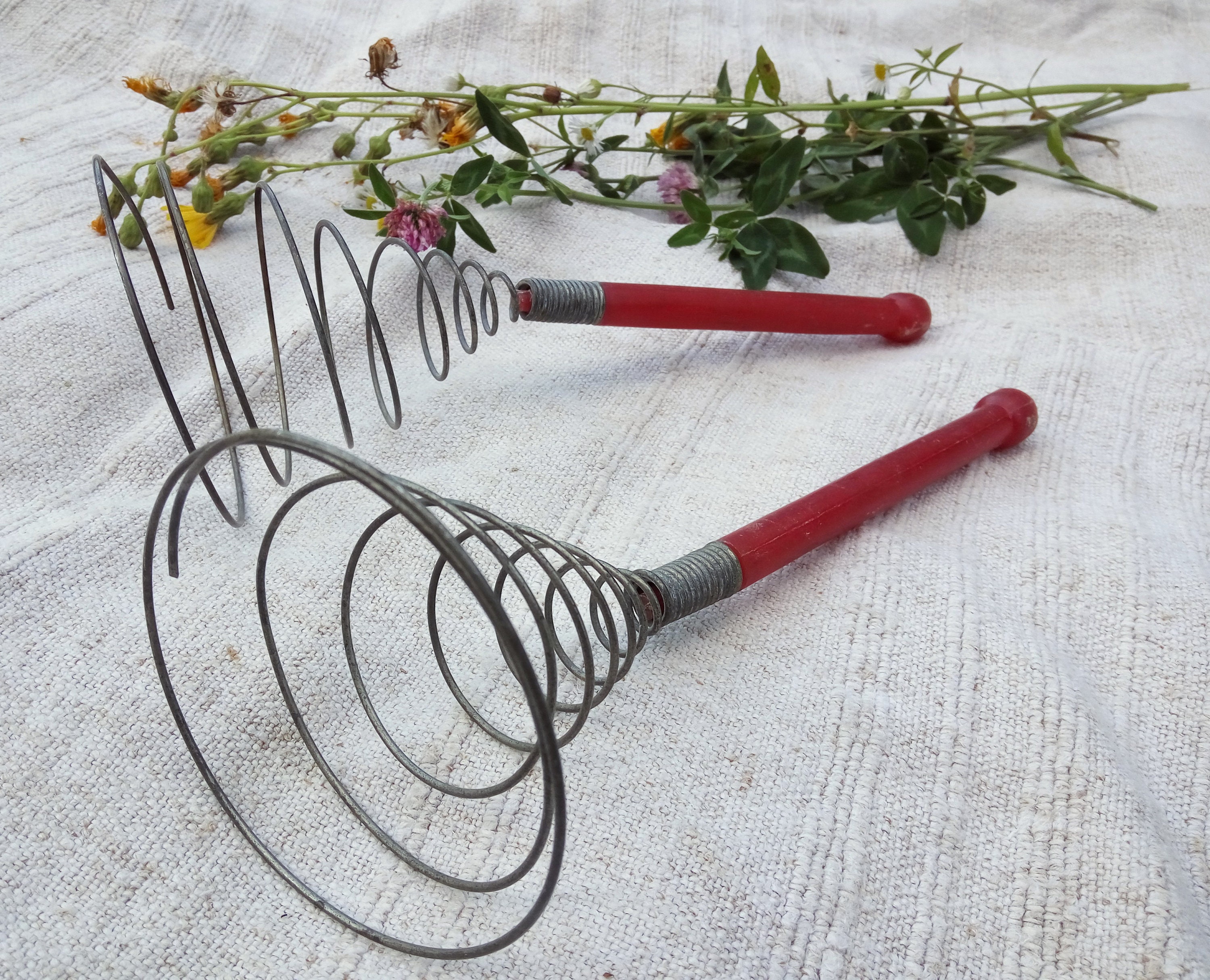 Vintage egg beater from old country cottage Farmhouse wire | Etsy