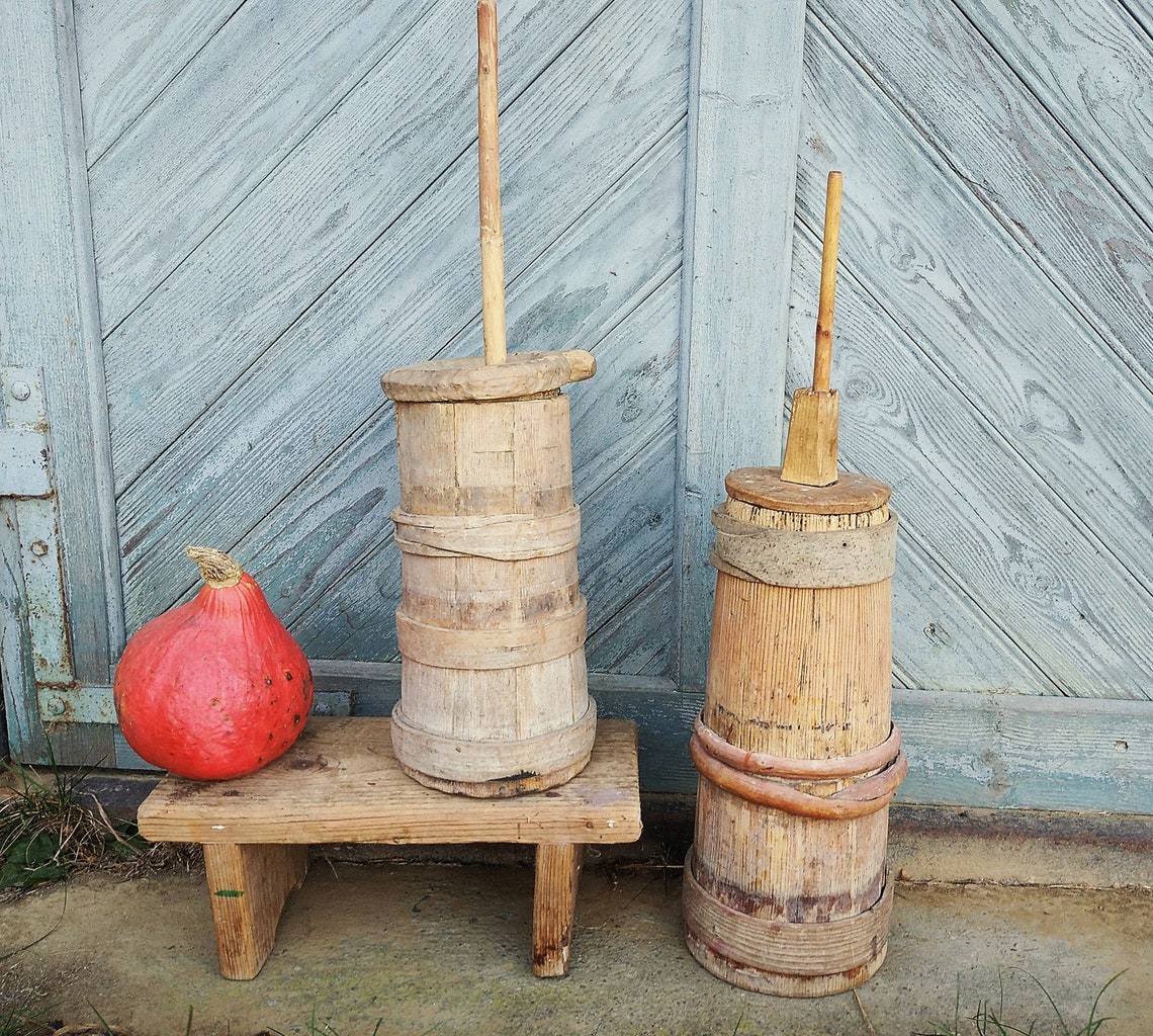 Antique Butter Churn Primitive Country Decor Antique Wooden - Etsy