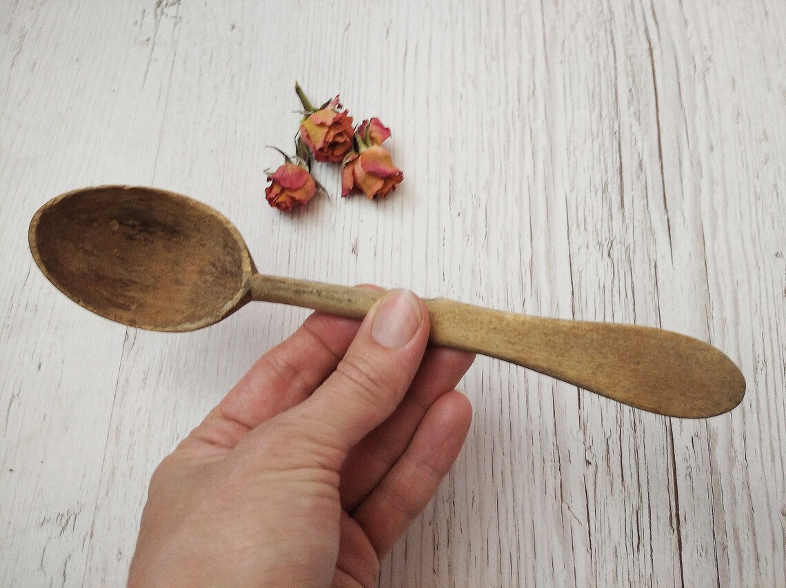 Vintage Wooden Spoon Primitive Antique Wood Rustic Kitchen - Etsy