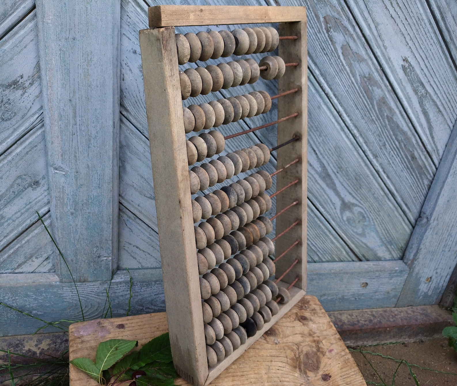 Vintage Abacus Wooden Frame Abacus Wooden Abacus Shabby | Etsy