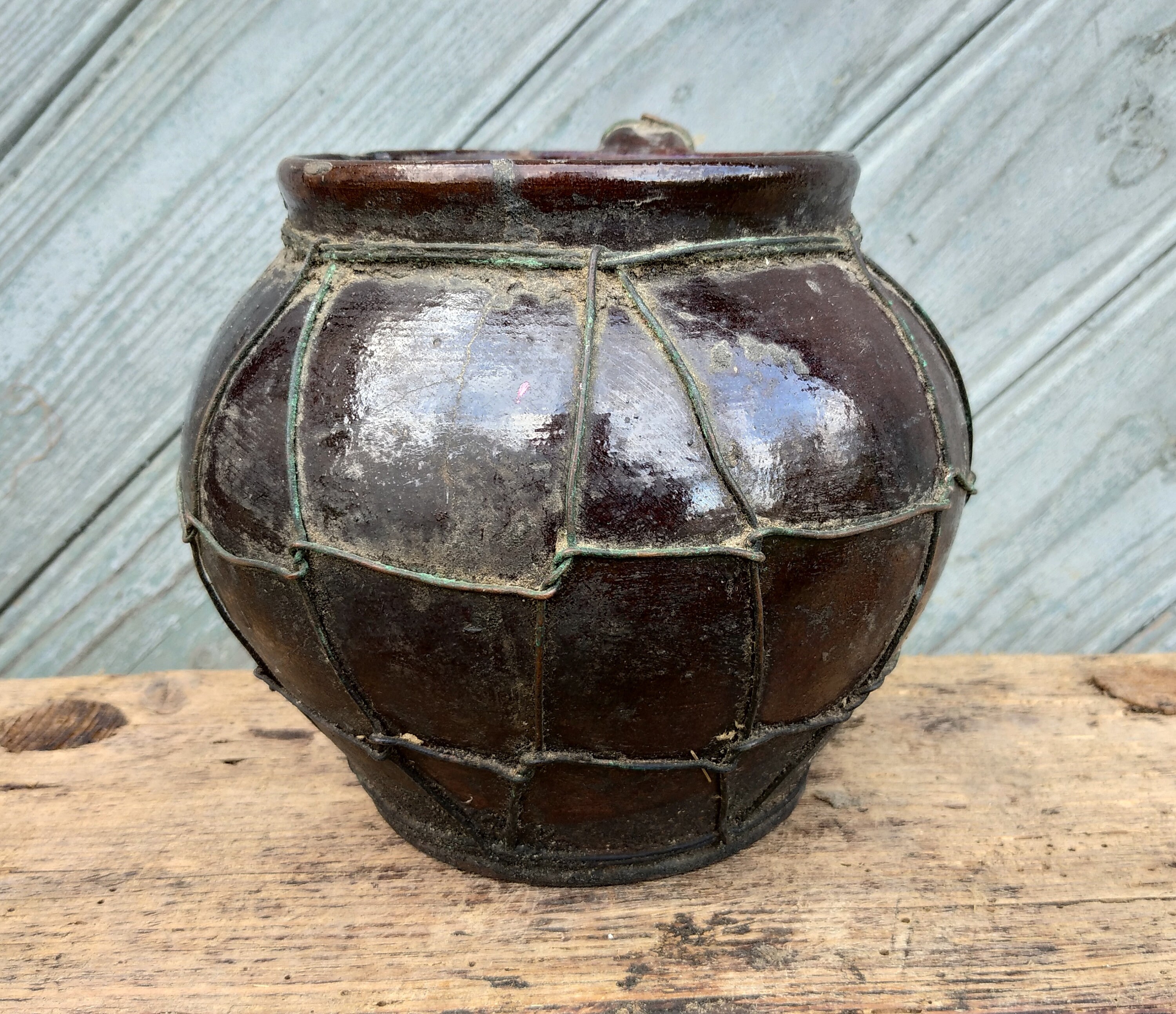 Rustic ceramic vase for flowers Antique ceramics jug Country | Etsy