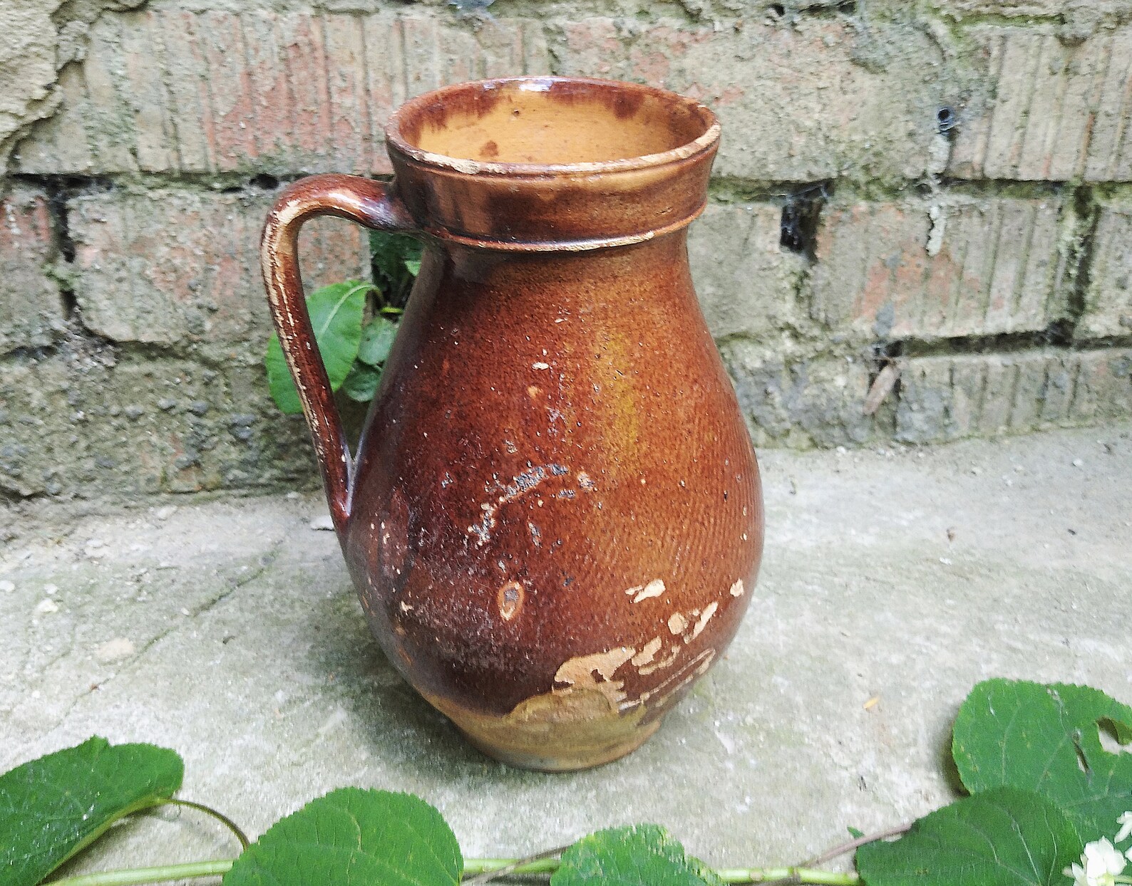 Rustic Pottery Jug Vase Primitive Antique Clay Pitcher - Etsy