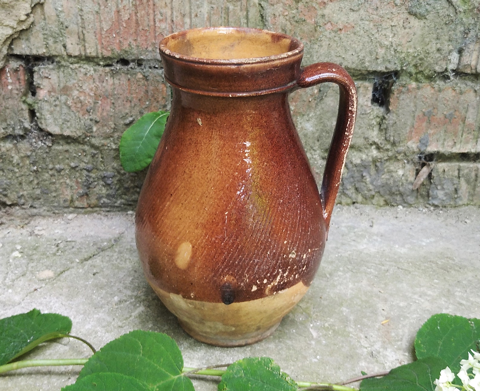 Rustic Pottery Jug Vase Primitive Antique Clay Pitcher - Etsy