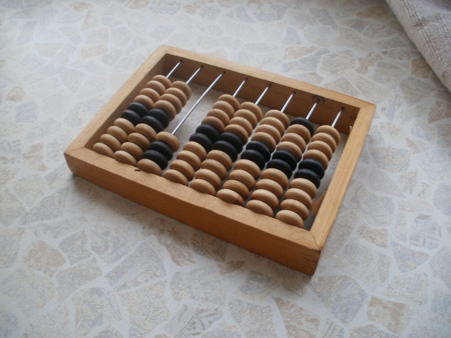 Mini abacus Wooden frame abacus Vintage counting frame Office | Etsy