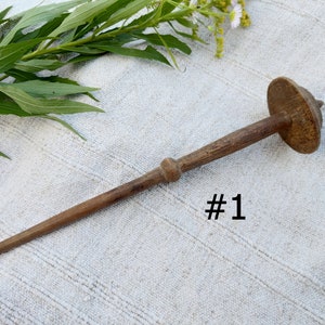 Antique weaving drop spindle set Old loom parts Ancient crafts | Etsy