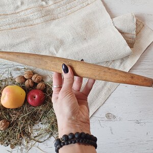 Large Wooden Rolling Pin Primitive Rustic Decor for Country Kitchen ...