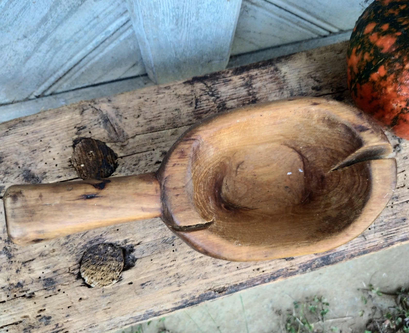 Antique Wooden Mug Primitive Ladle for Drink Country Bowl | Etsy