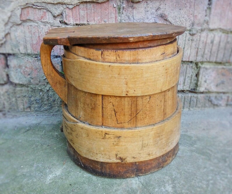 Primitive Antique Wooden Mug Ancient Ladle for Drink Country - Etsy