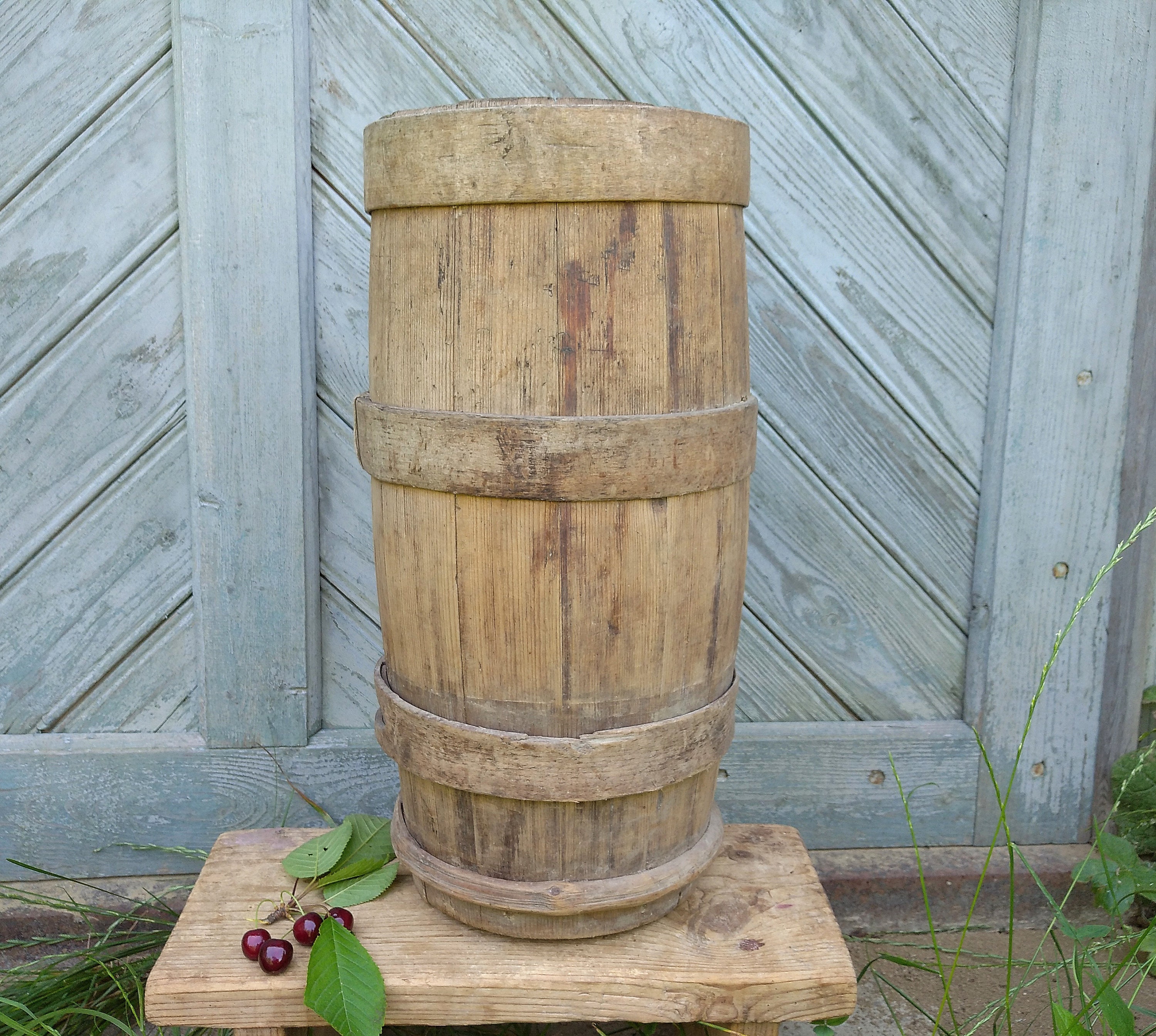 Antique tall vase 19 Large hand carved wooden vase | Etsy