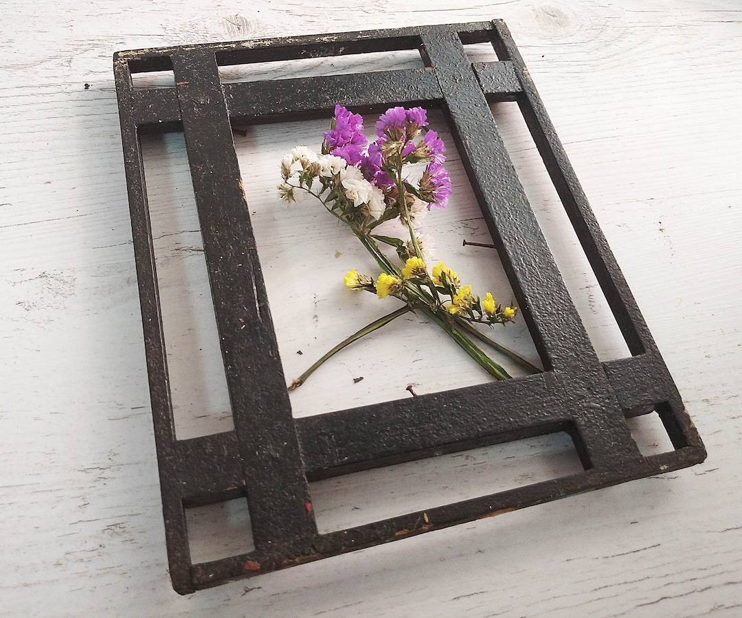 Antique Wooden Frame Wood Picture Frame 9" Old Photo Frame Mirror Frame ...