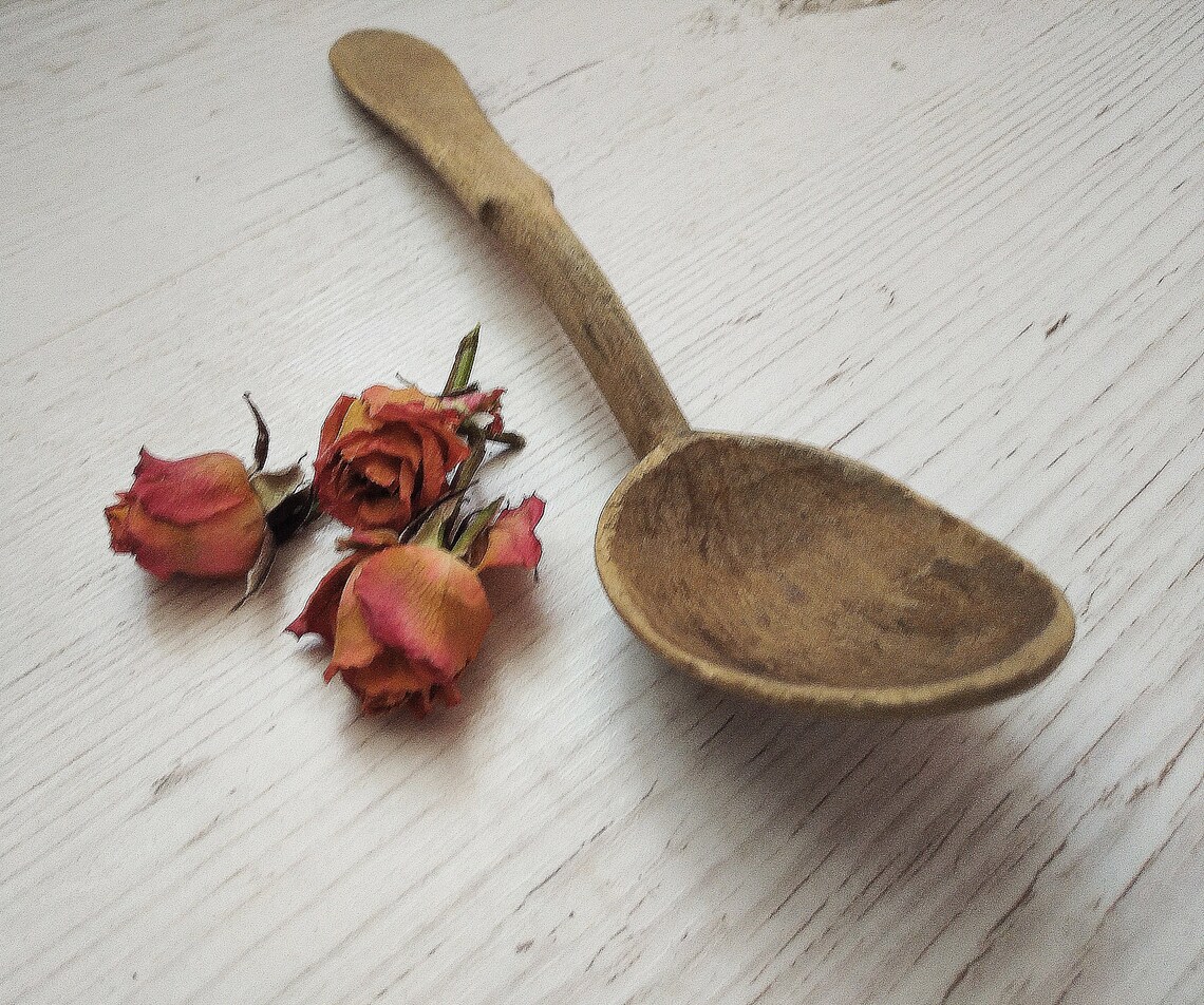 Vintage Wooden Spoon Primitive Antique Wood Rustic Kitchen - Etsy